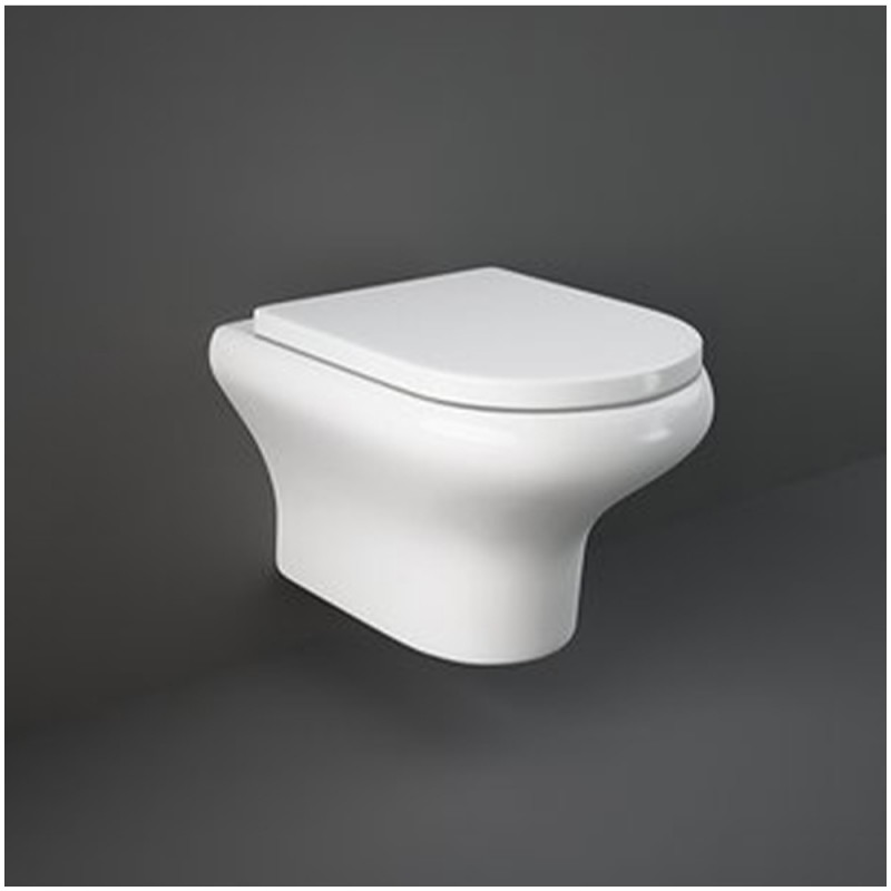 Set di Sanitari sospesi con WC + Bidet + Copriwater tradizionale ...