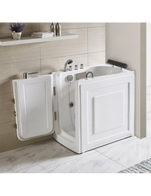 Vasca da bagno per disabili 101x72x100 porta con apertura a sinistra