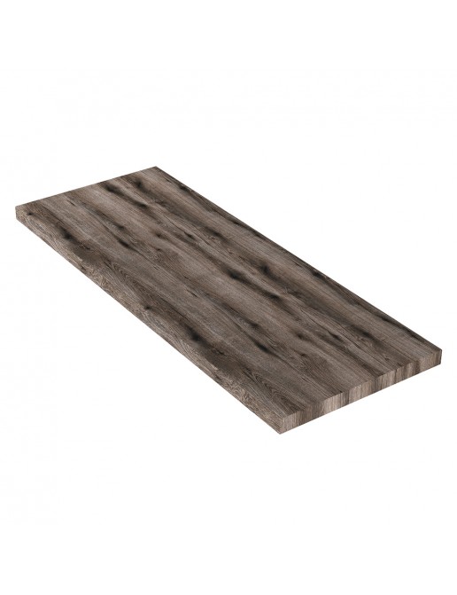 Mensola per lavabo dappoggio 120 cm in legno rovere fossile Linea