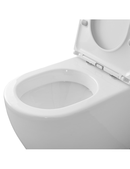 Wc per anziani filomuro H 50 cm con scarico traslato serie Comoda