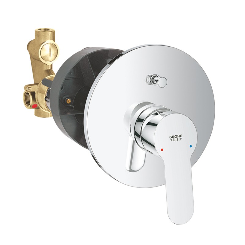 Miscelatore doccia incasso con deviatore Piralla Essenza cromo